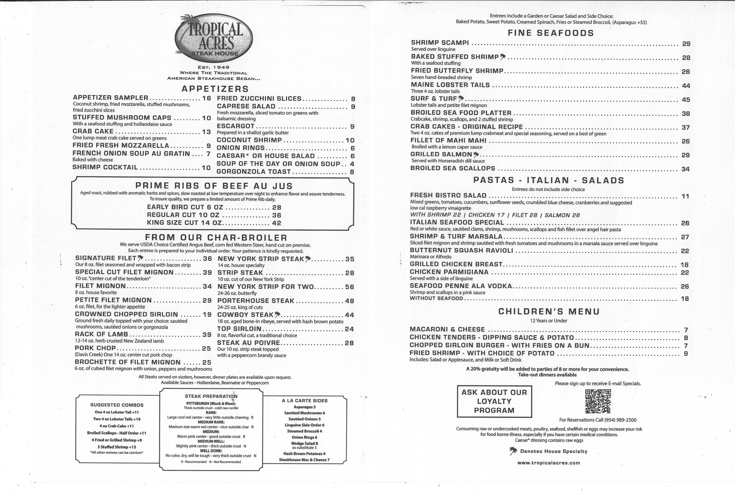 Thank you - Tropical Acres Steakhouse